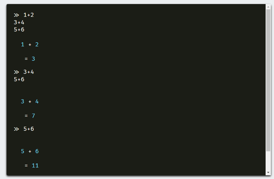 Add support for multiline pasting in the web version · Issue #145 · sharkdp/insect · GitHub