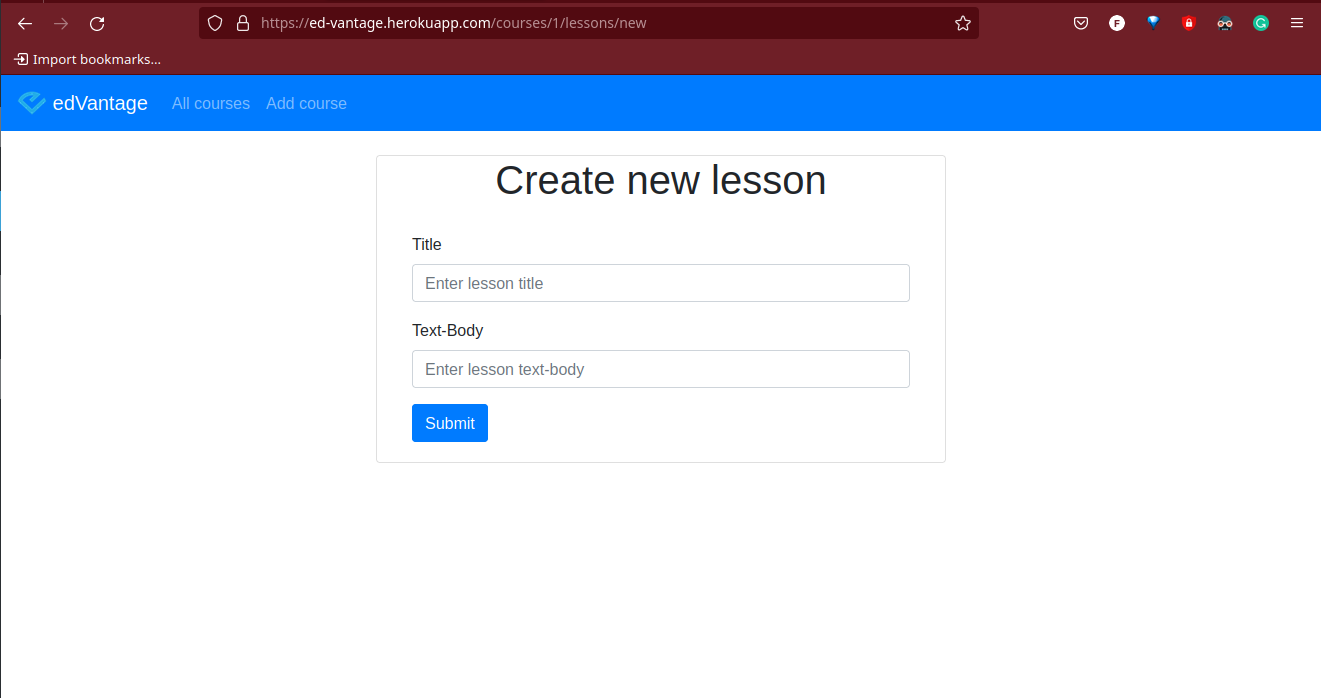 GitHub - KhusainovFarrukh/edVantage: Management system for learning ...