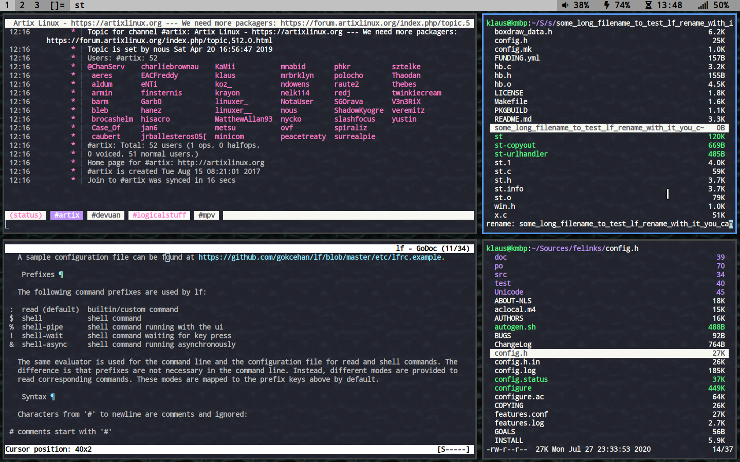 The cursor cannot reach the end of a long filename in rename prompt. · Issue #269 · gokcehan/lf ...