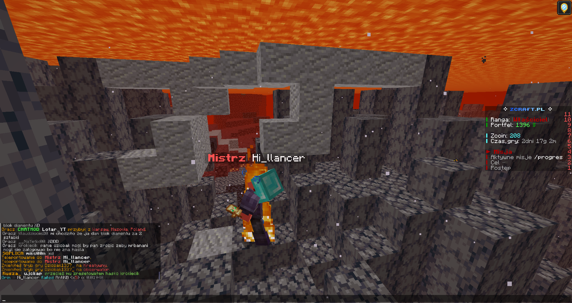 Lava swim false positive · Issue #1019 · GrimAnticheat/Grim · GitHub