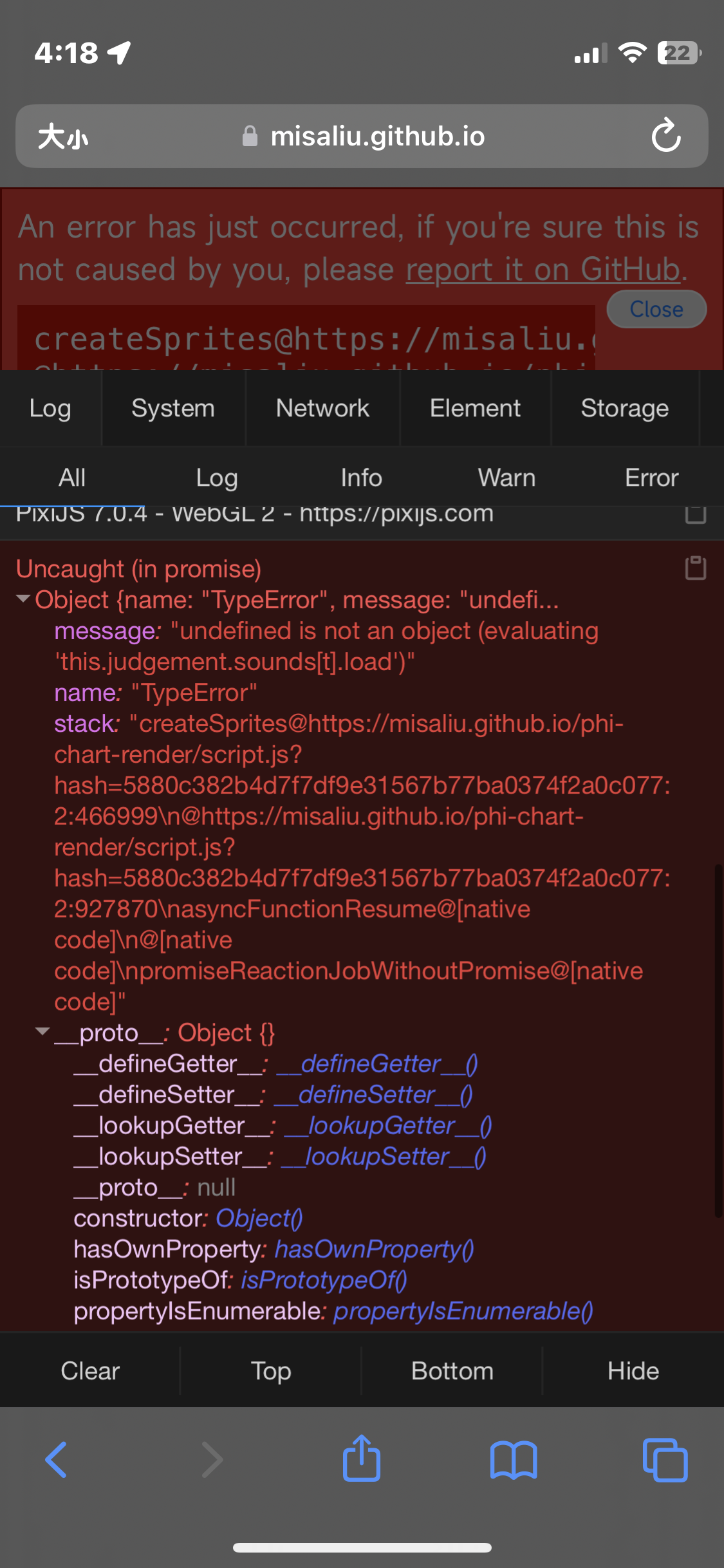 iOS加載不出來 全報錯 · Issue #10 · MisaLiu/phi-chart-render · GitHub
