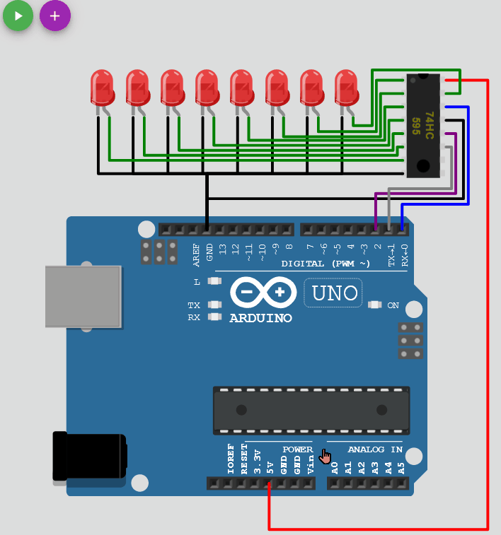 Arduino simulation page for the library · Issue #29 · Simsso/ShiftRegister74HC595 · GitHub