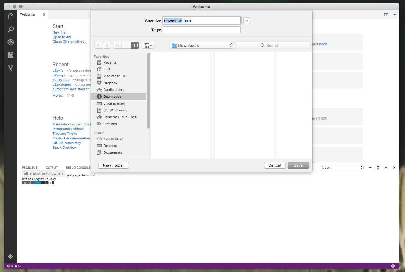 Follow link in terminal results in save dialog · Issue #30761 ...