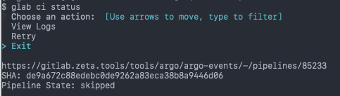 Better handling of skipped pipelines · Issue #699 · profclems/glab · GitHub