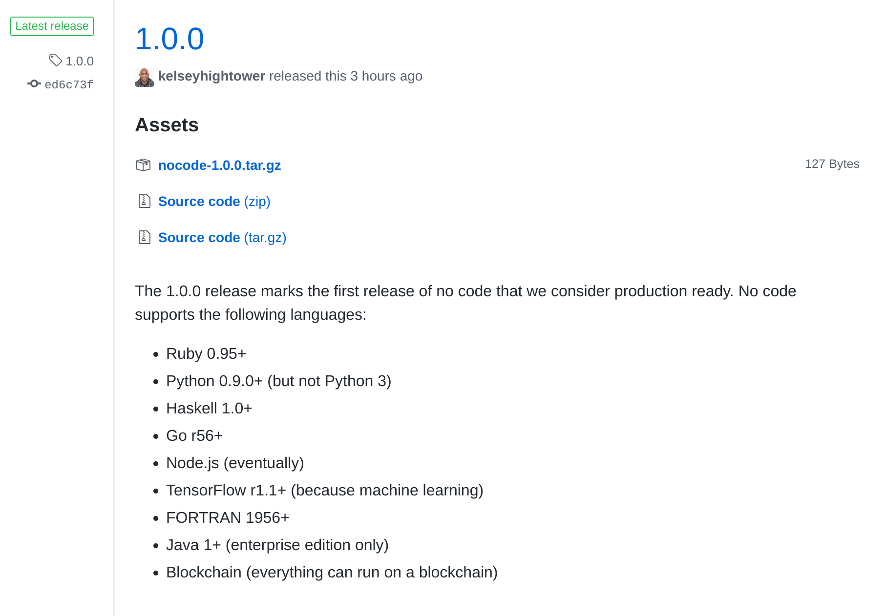 Too much code. Feature bloat. · Issue #16 · kelseyhightower/nocode · GitHub