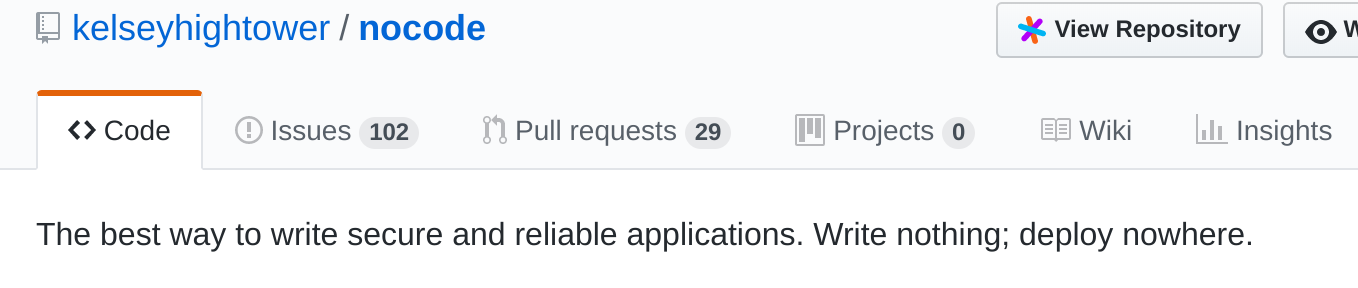 🚀 Deploy nocode on a rocket and shoot into space! 🚀 · Issue #112 · kelseyhightower/nocode · GitHub