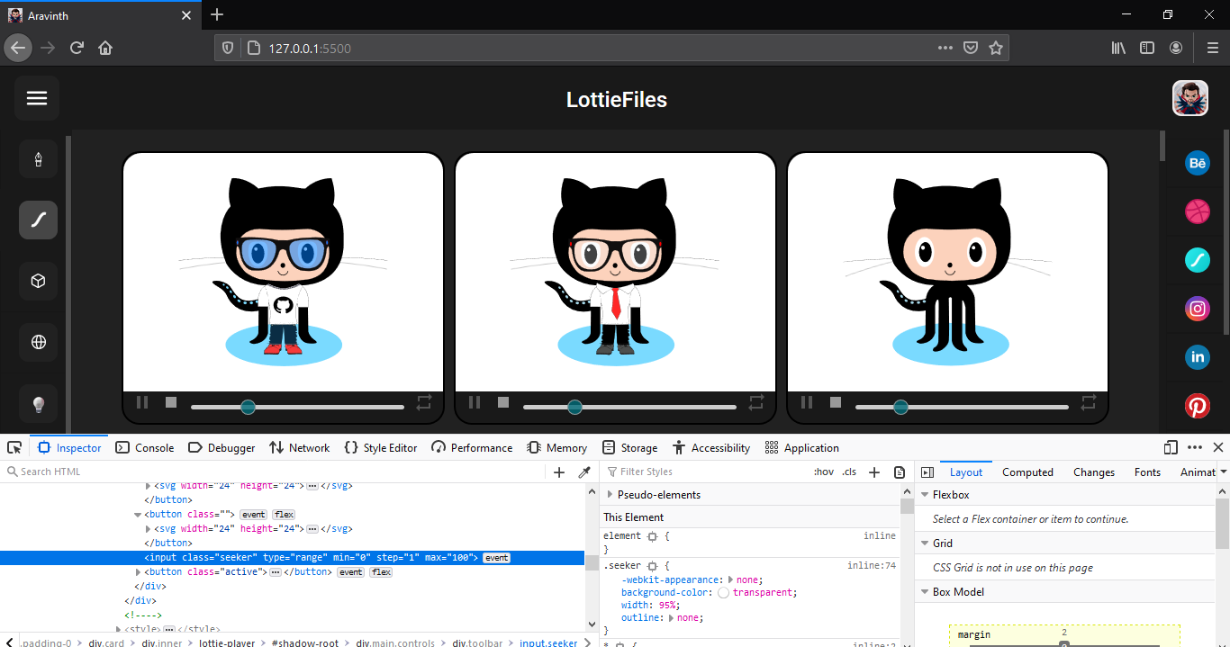 White background around seek Bar of lottie player in Firefox · Issue #41 · LottieFiles/lottie ...