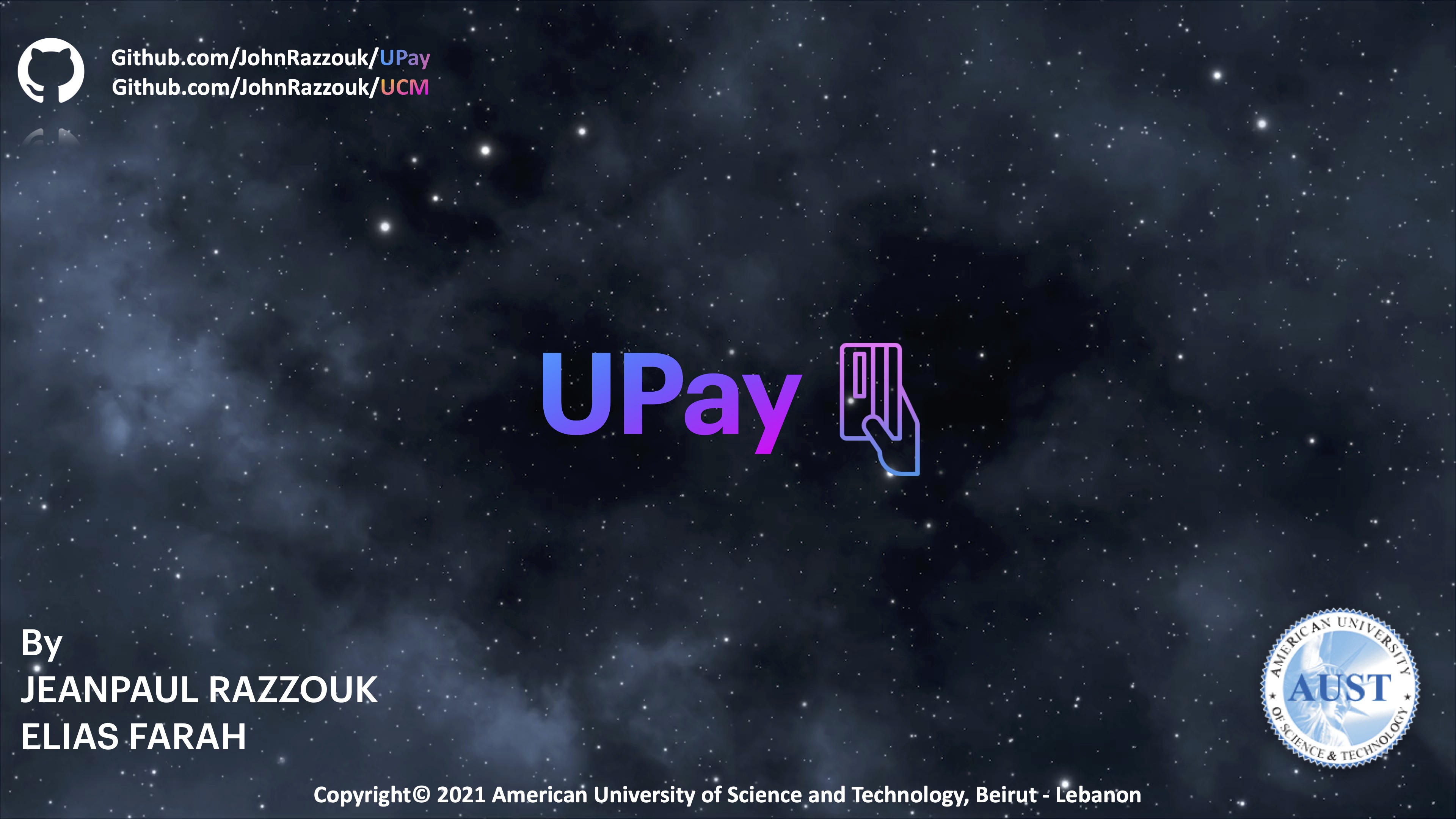 GitHub - JeanpaulRazzouk/UPay: Universal Mobile Payment App that works ...