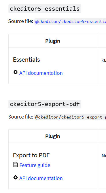 Improve the styling in "Features' HTML output" left column · Issue #9700 · ckeditor/ckeditor5 ...