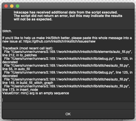 ink/scape error exporting batch files · Issue #774 · inkstitch/inkstitch · GitHub