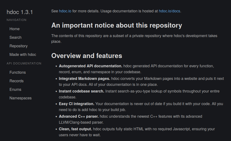 Ability to hide or change giant "hdoc" title in the sidebar · Issue #19 · hdoc/hdoc · GitHub