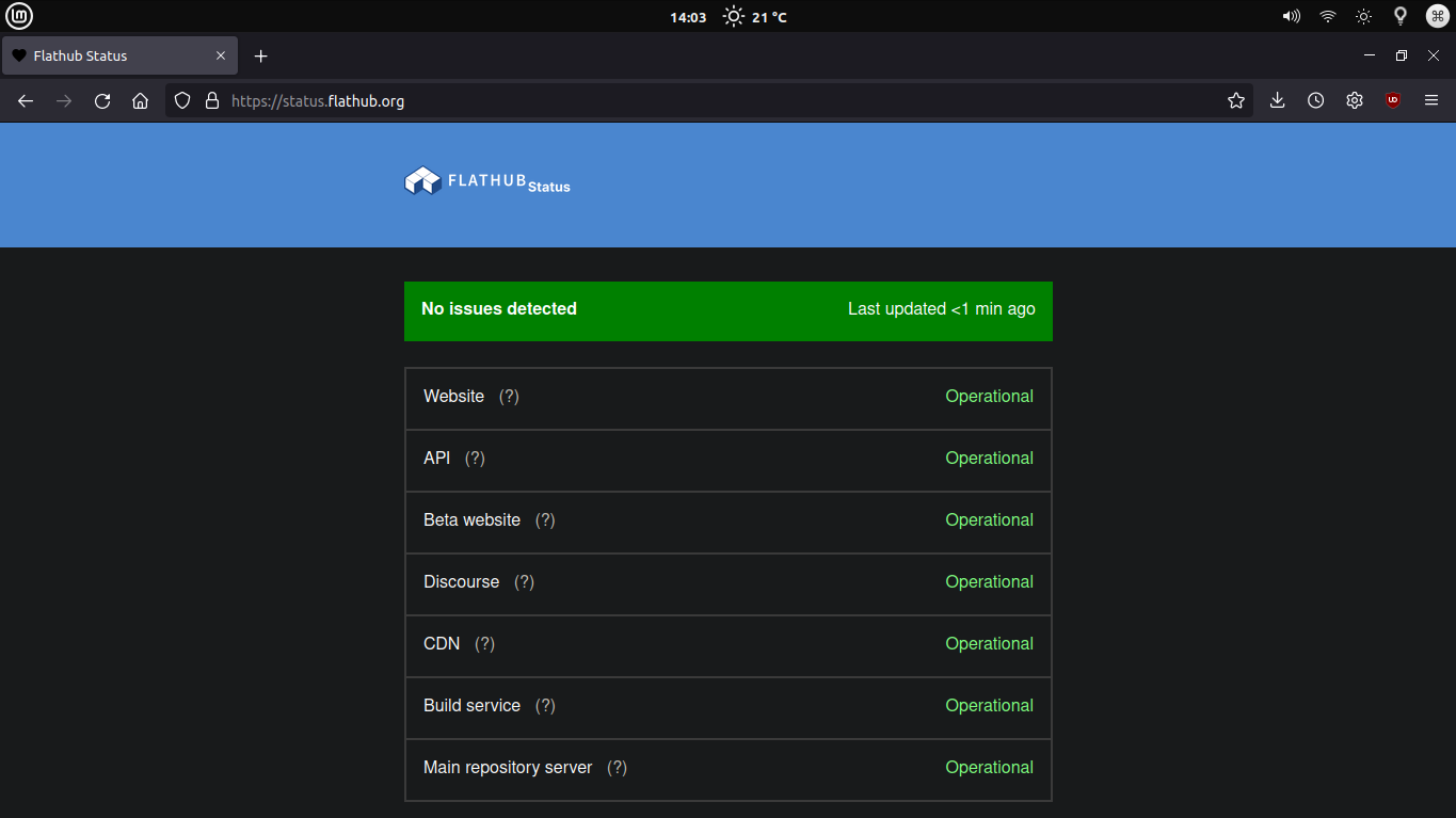 flathub.org, beta.flathub.org and flatpak.org are down · Issue #806 · flathub-infra/website · GitHub