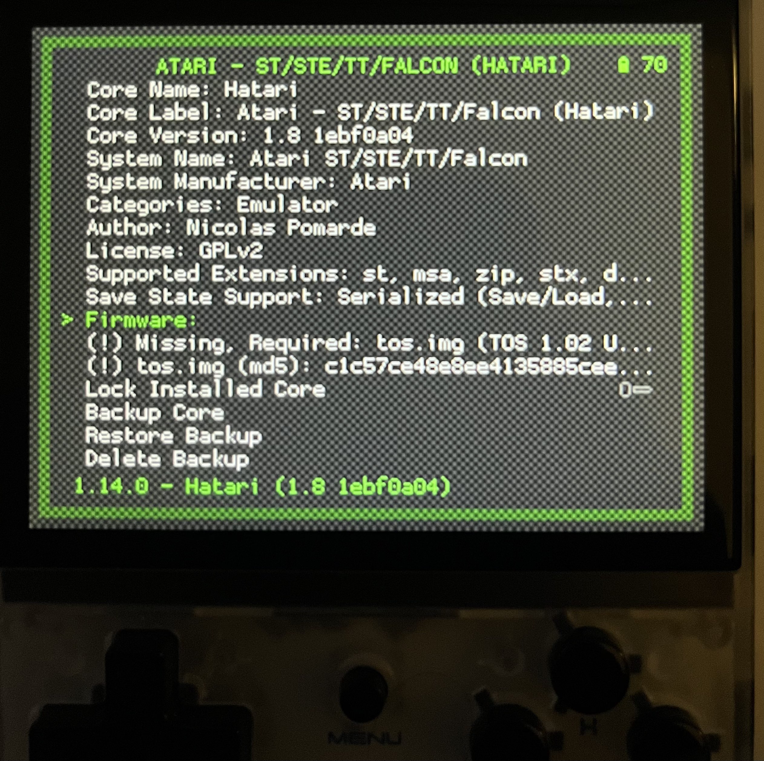 Atari ST (hatari) does not support save states · Issue #811 · OnionUI ...
