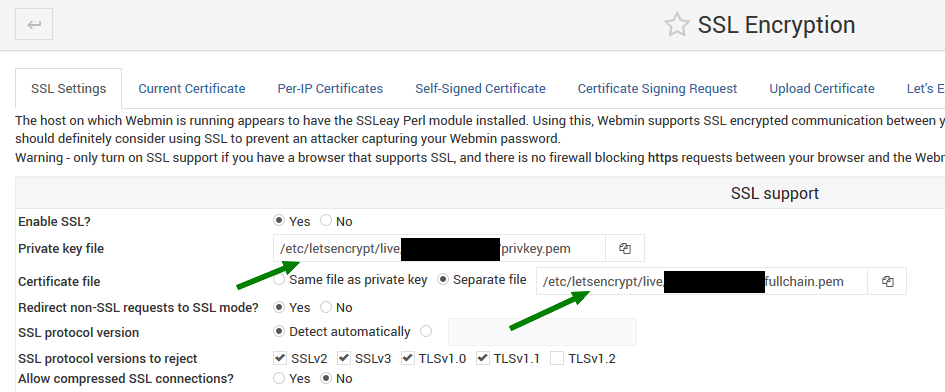 Let's encrypt expired Certificat instead of new · Issue #1042 · webmin/webmin · GitHub