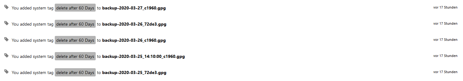 Degradation - Automated tagging rules from NC 17 on external Storage stop working after upgrade ...