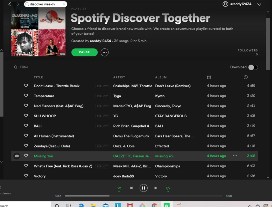 GitHub - arjunrreddy/Spotify-Discover-Together: Choose a friend to ...