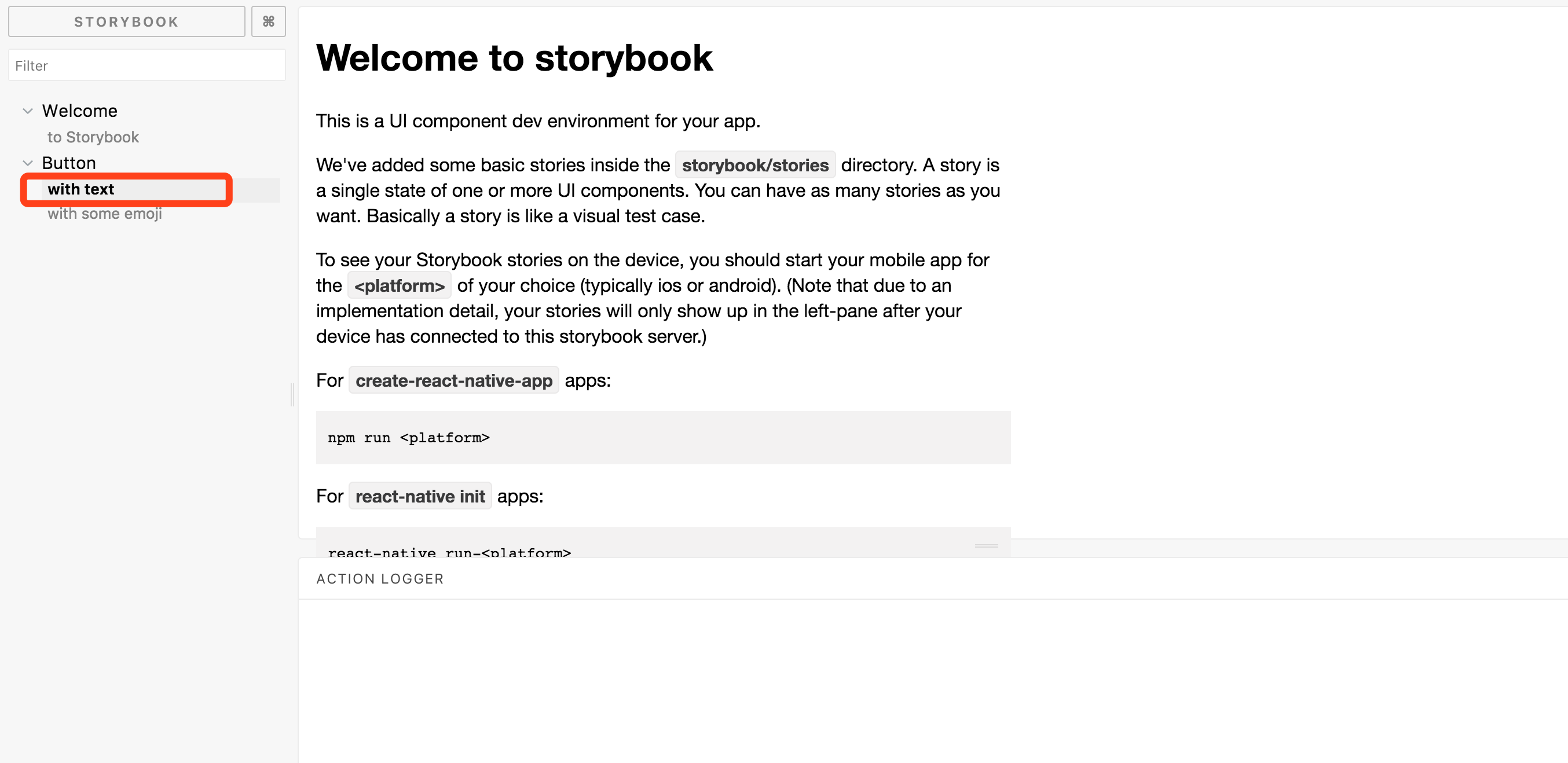 can't see web in react native · Issue #2063 · storybookjs/storybook · GitHub