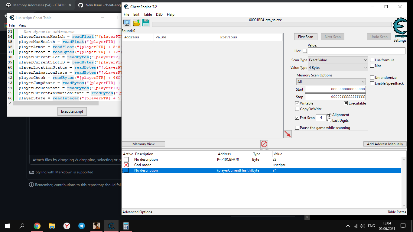 [REQUEST]Make offsets with pointers in lua · Issue #1629 · cheat-engine ...