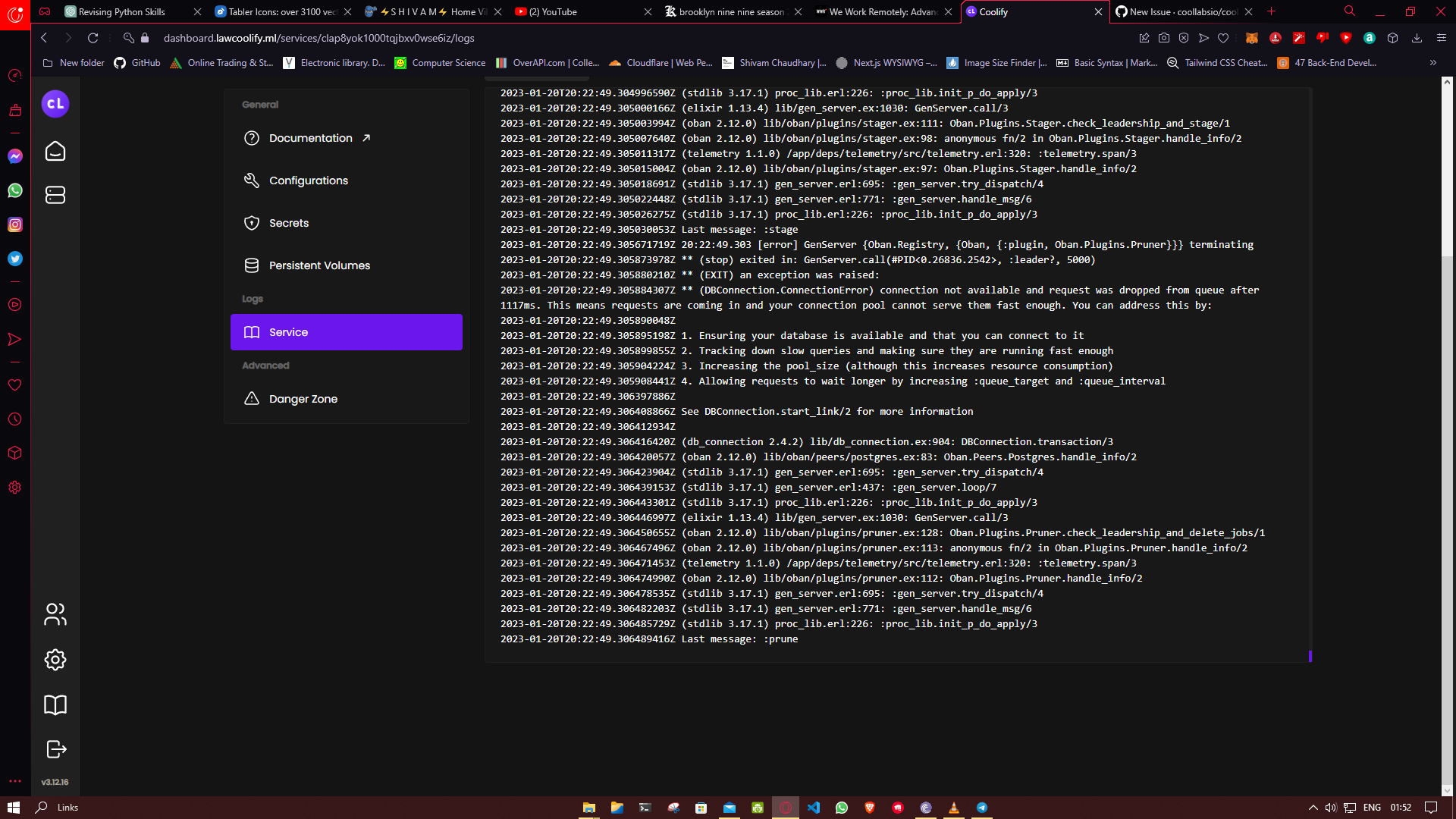 [Bug]: All apps died automatically · Issue #875 · coollabsio/coolify · GitHub