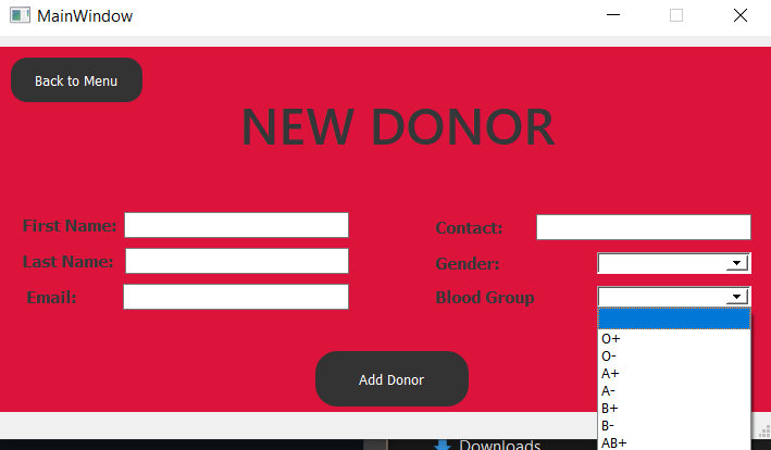 GitHub - SoraJder/Blood-Bank-Database-GUI: Created a database for a ...