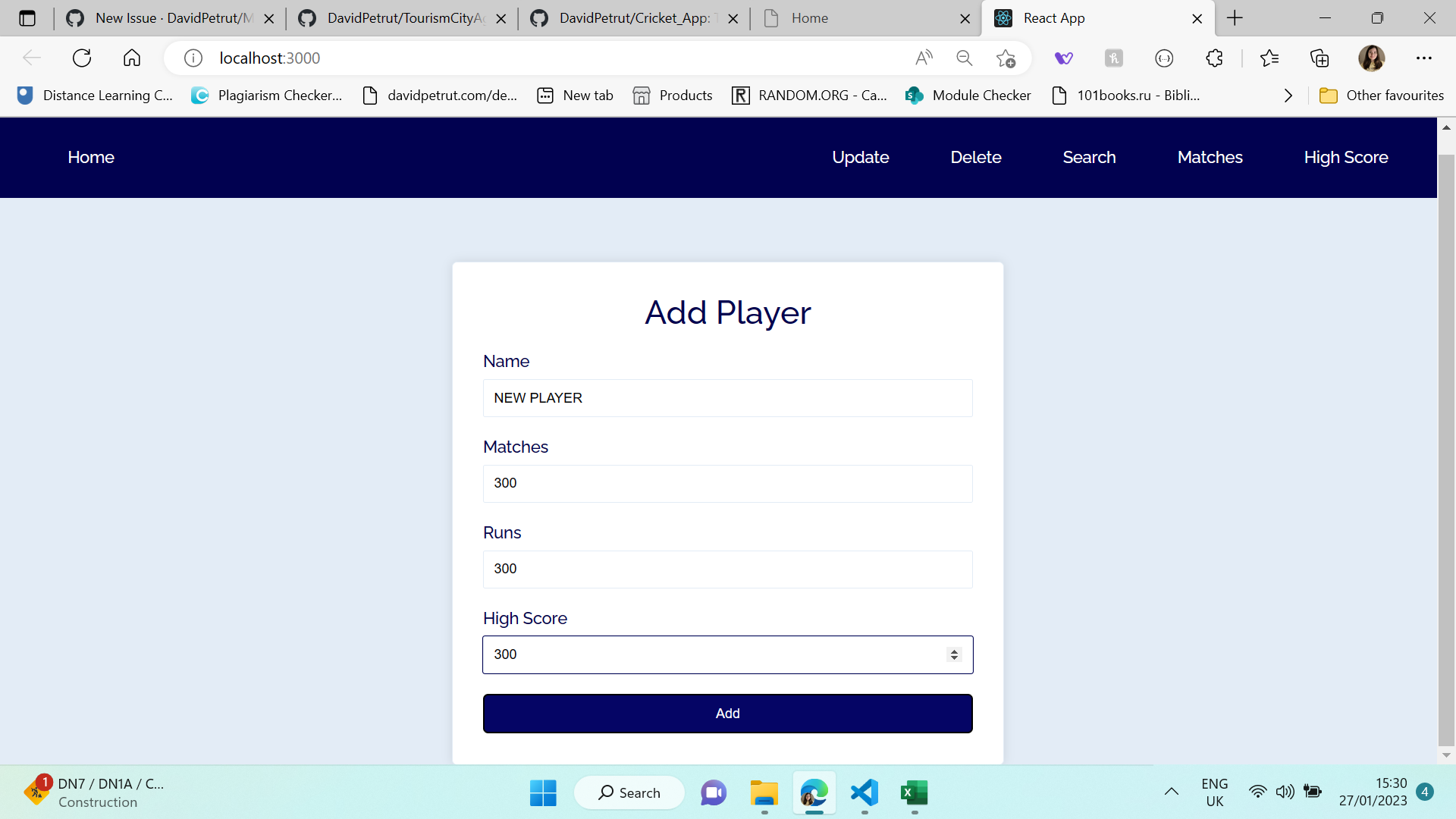 GitHub - DavidPetrut/Cricket_App: This is a A.P.I MERN stack web ...