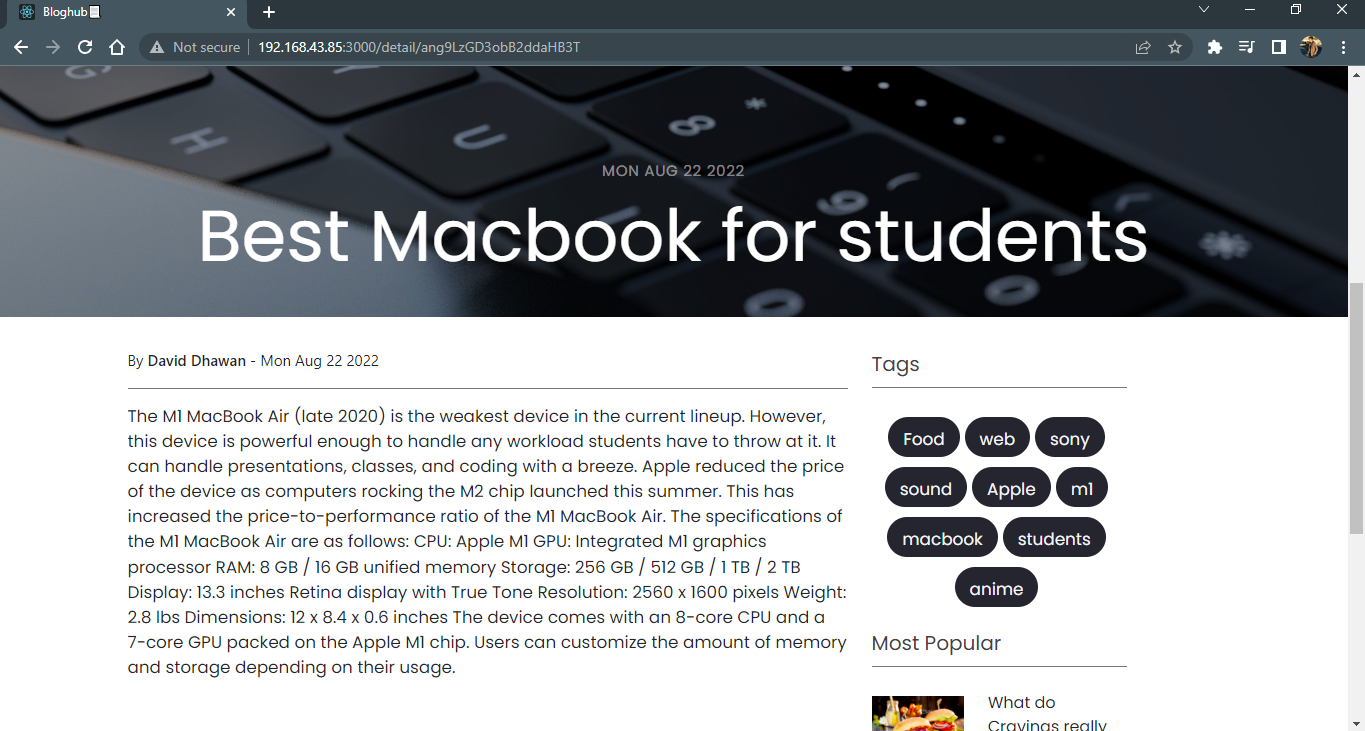 GitHub - iAdityaRaj/Bloghub