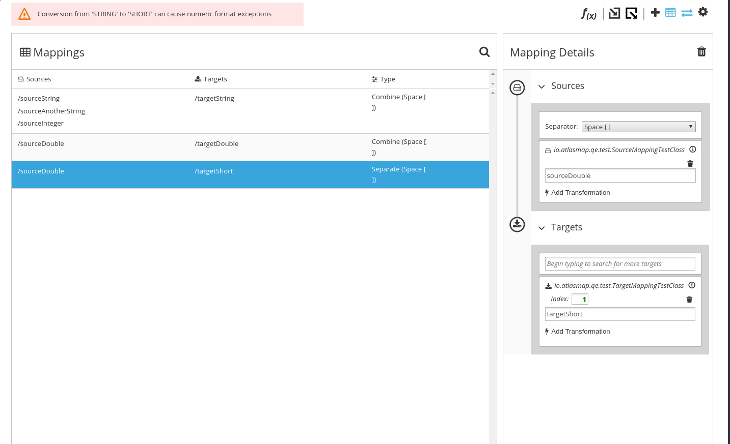 [regression] Modify fields from mapping details switch automatically to Combine/Separate · Issue ...