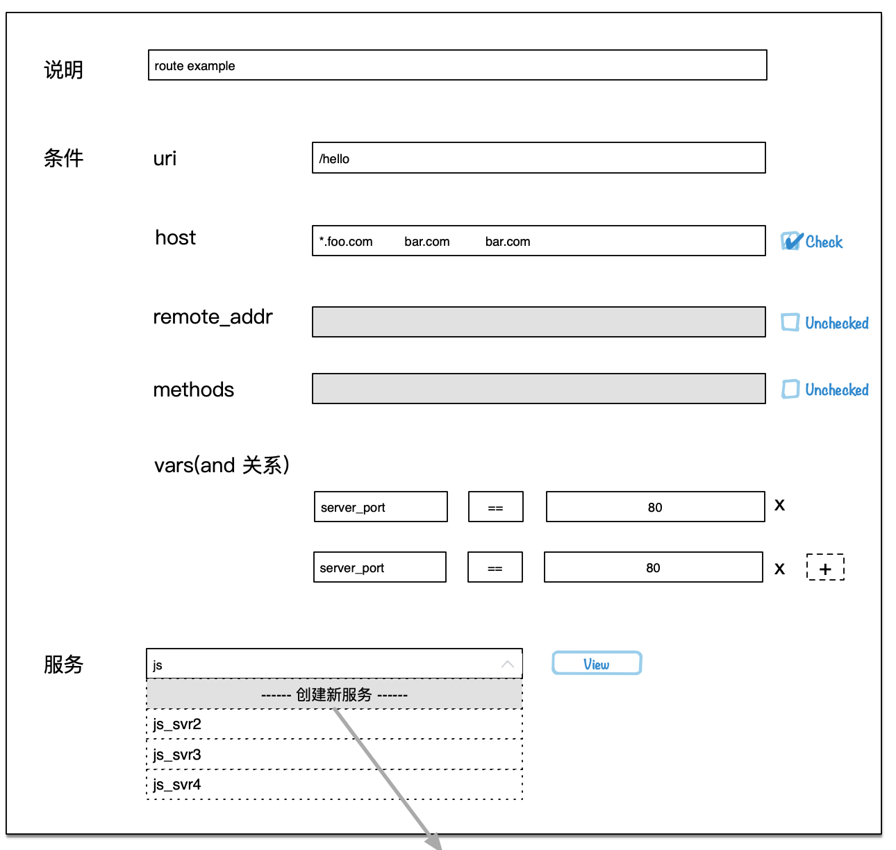 UI design: create new route · Issue #41 · apache/apisix-dashboard · GitHub
