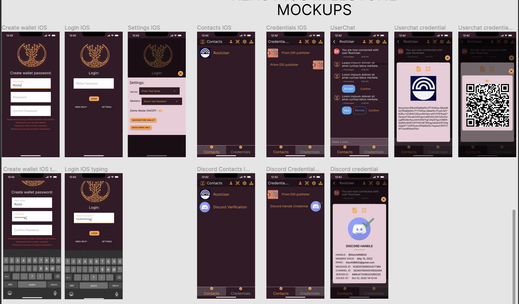 Implement Mock Discord Social Credential Workflow Based On Mock Design · Issue 21 · Roots Id