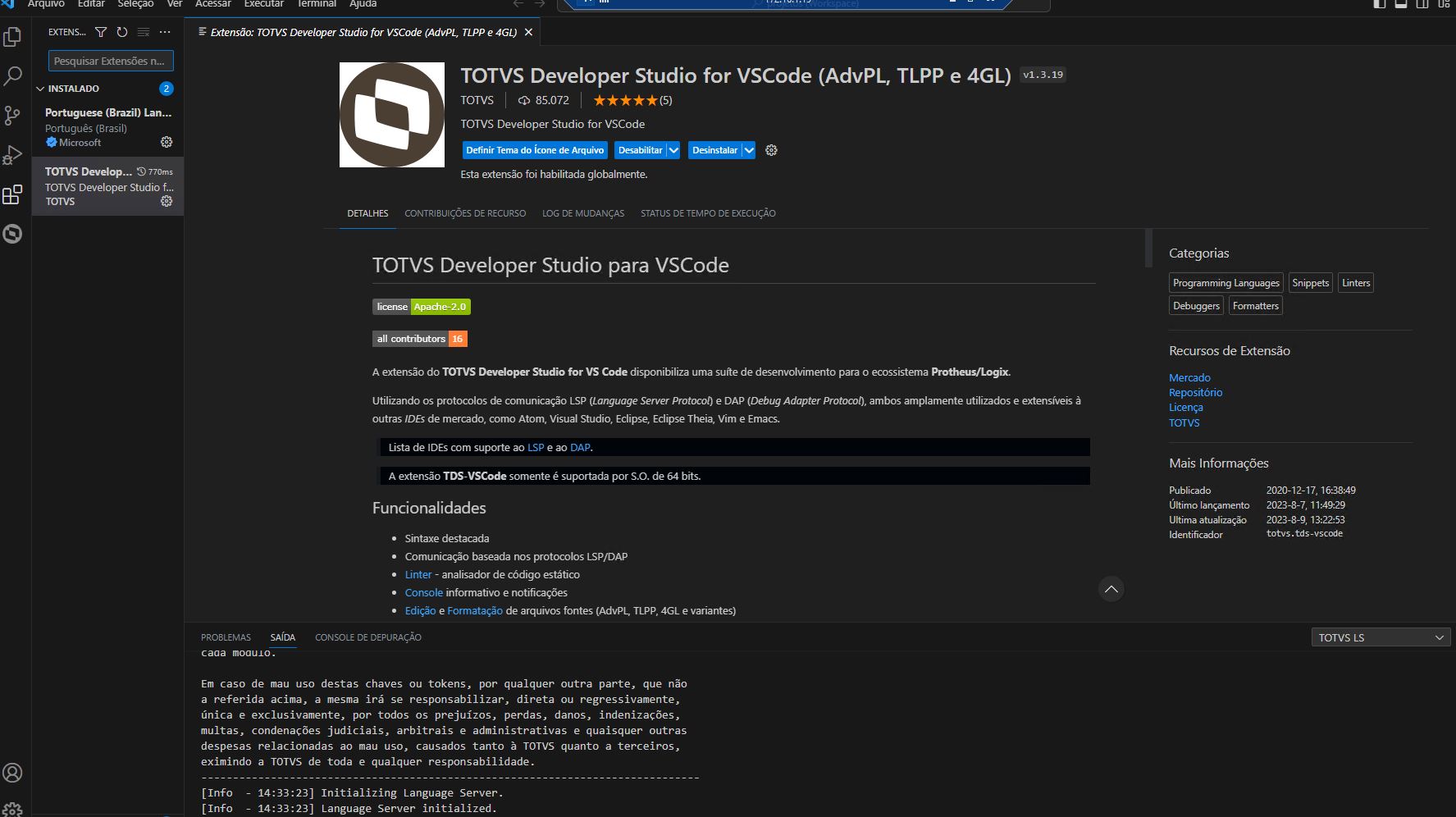 Inclusão de novo server · Issue #1134 · totvs/tds-vscode · GitHub