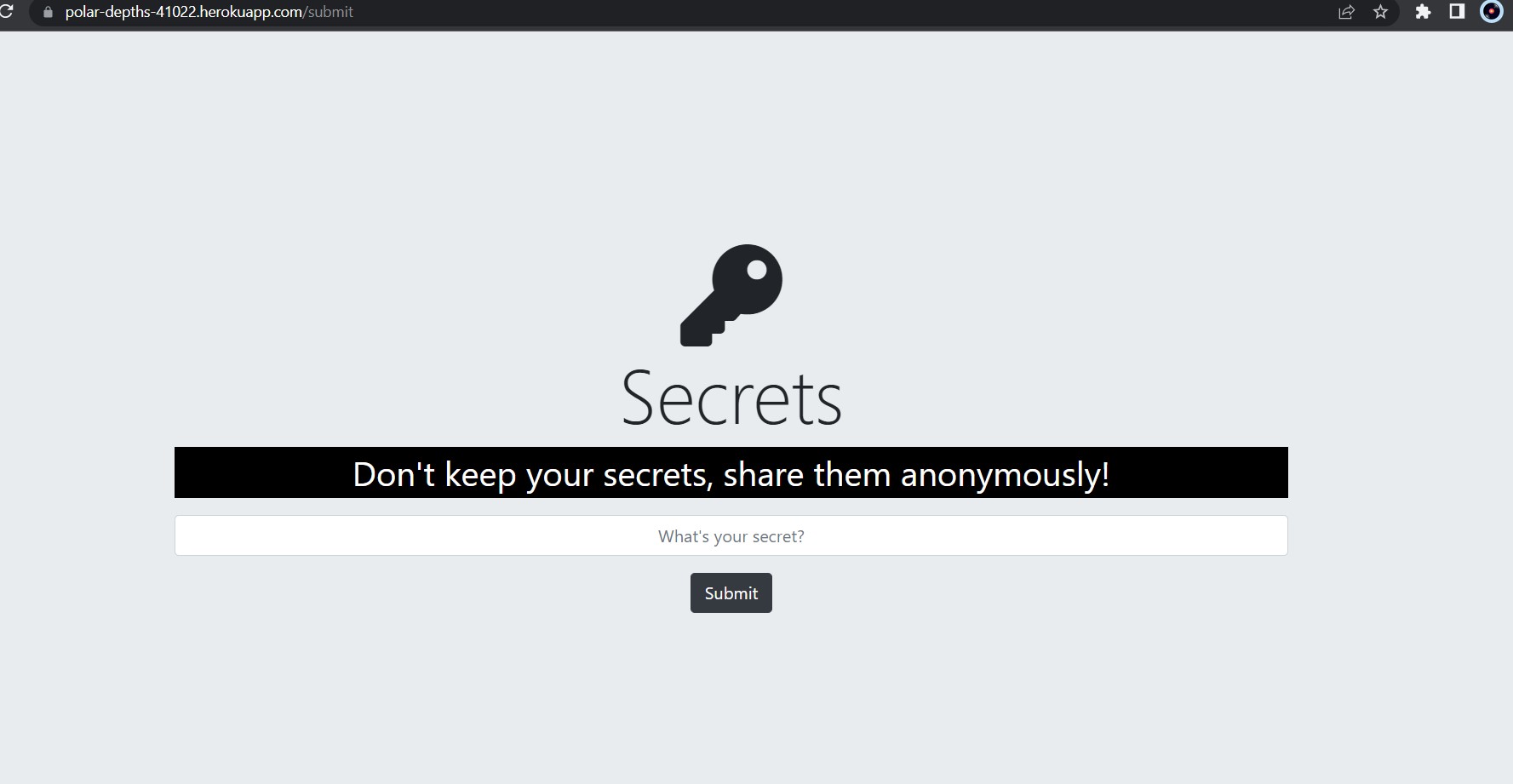 GitHub - shantanutakalkar/The-Secret-App: A web app where the user can ...