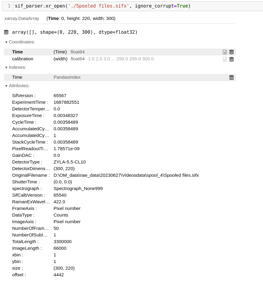 support for reading spooled binary data · Issue #21 · fujiisoup/sif_parser · GitHub