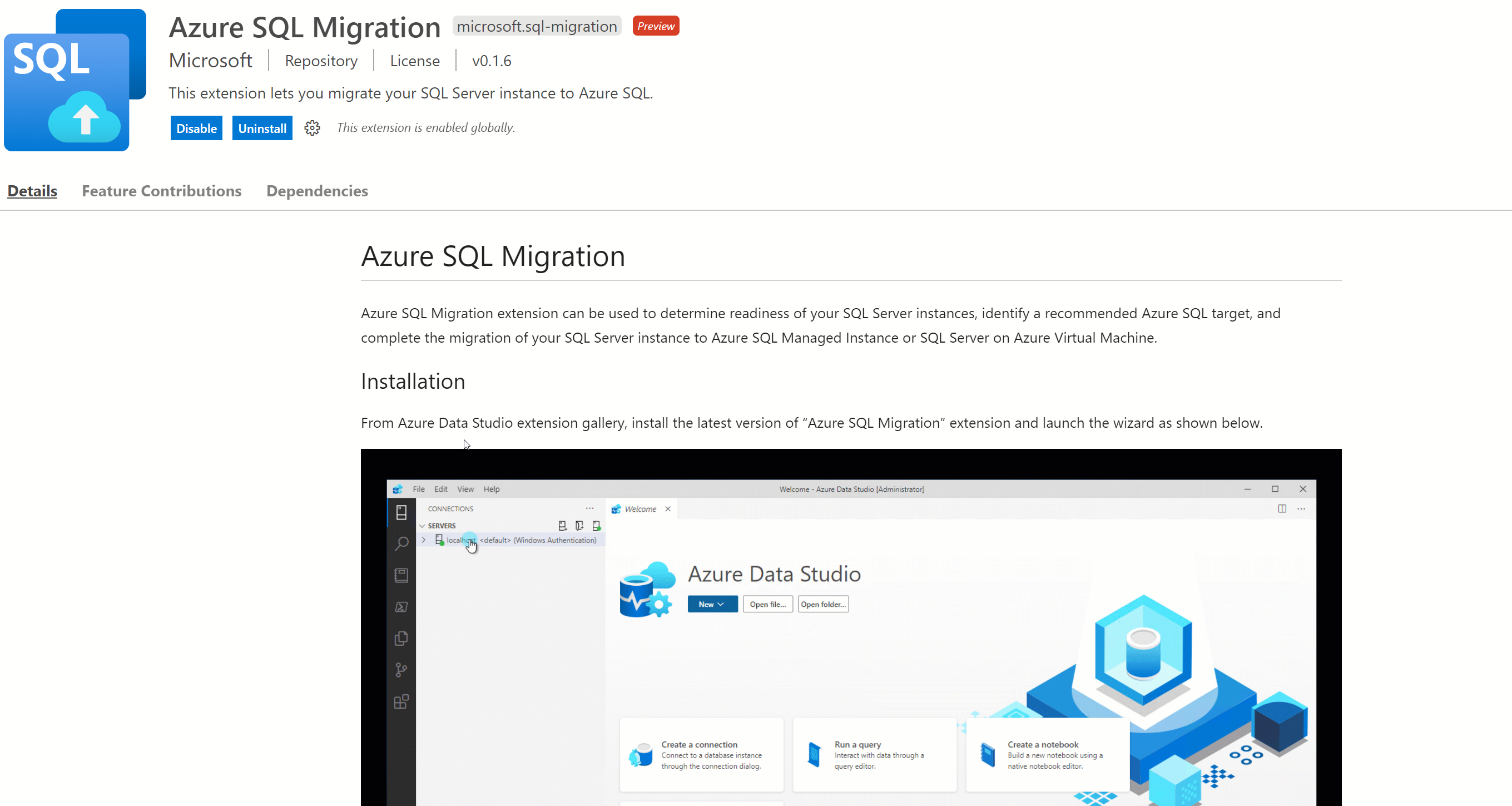 SQL Migration readme needs to get updated for the public preview release. · Issue #16702 ...