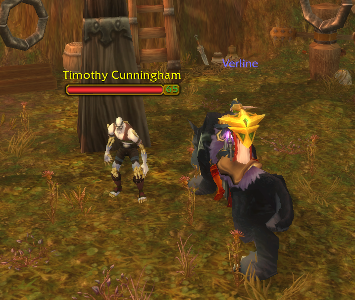 Timothy cunningham is hostile and aggro's unprovoked to Alliance ...