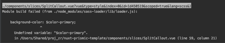 Nuxt with SCSS failing · Issue #246 · vue-styleguidist/vue-styleguidist · GitHub
