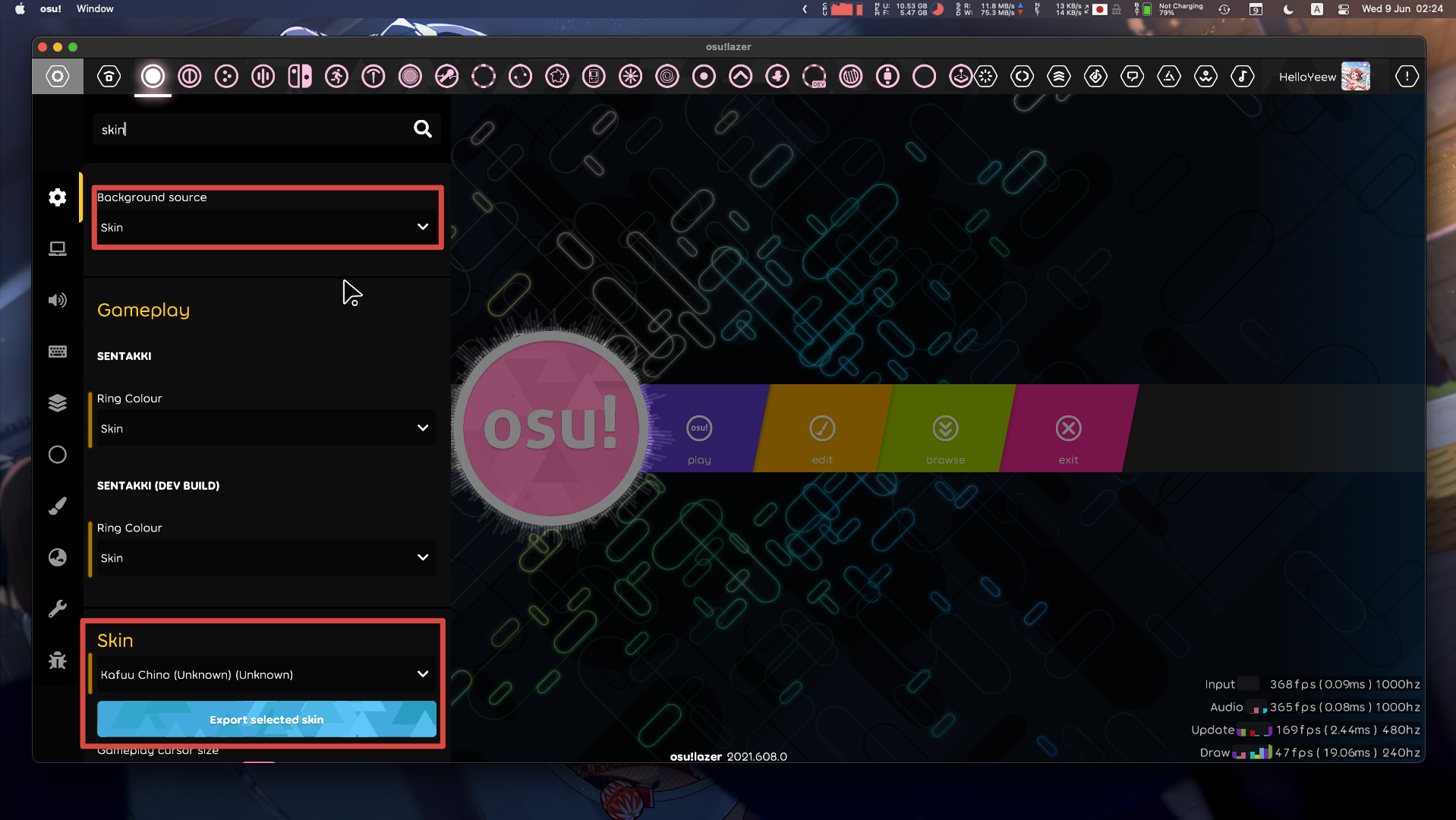 Background not change to a skin background when using a skin · Issue ...