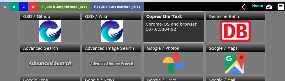Dial background for text dials different than for thumbnail dials ...
