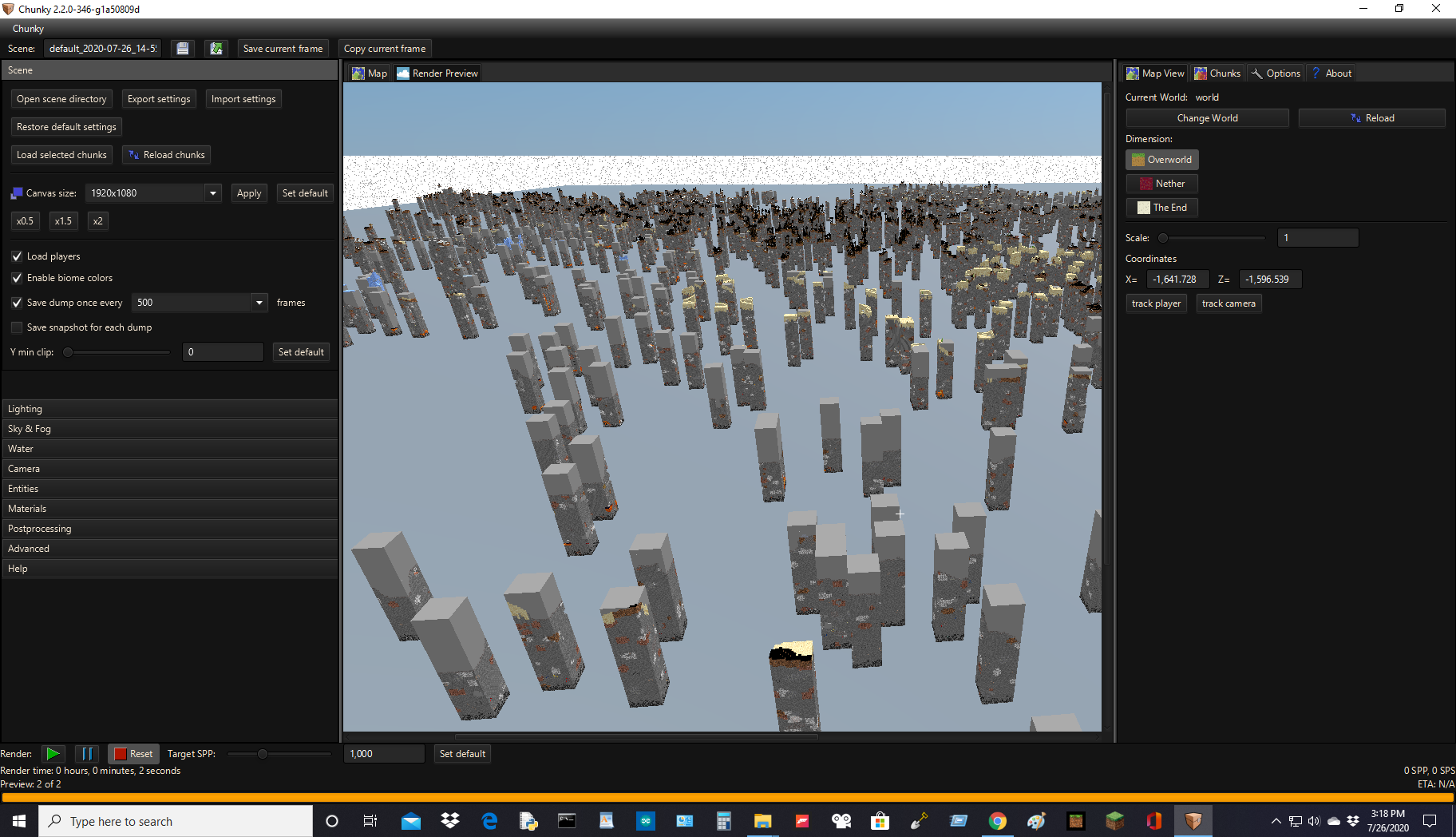 over 50% of chunks do not load in when creating a scene from selected chunks · Issue #651 ...