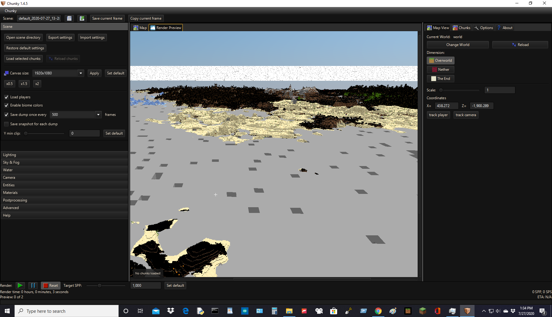 over 50% of chunks do not load in when creating a scene from selected chunks · Issue #651 ...