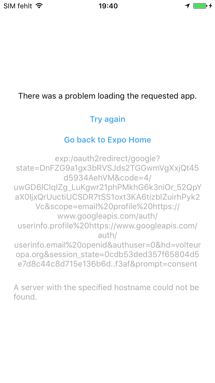 [expo-google-app-auth] with iOS 10.0.02 does not redirect back into expo app · Issue #6631 ...