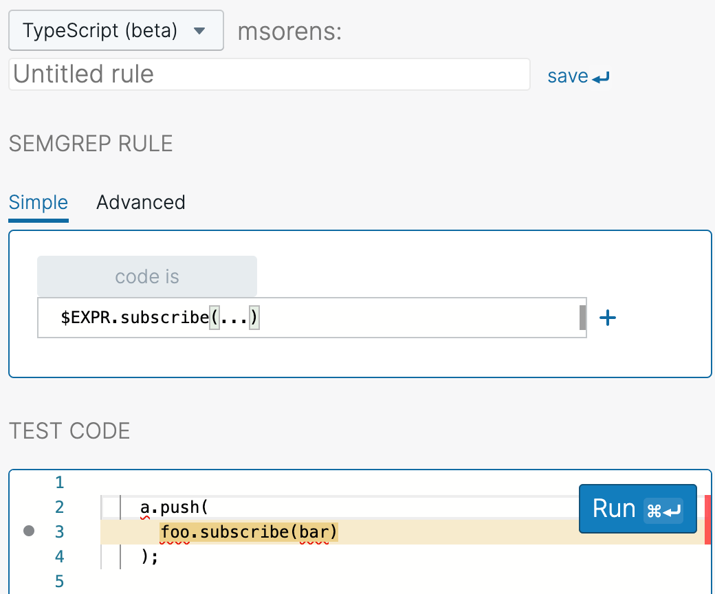 Presence/absence of statement terminator drastically changes match · Issue #2137 · semgrep ...
