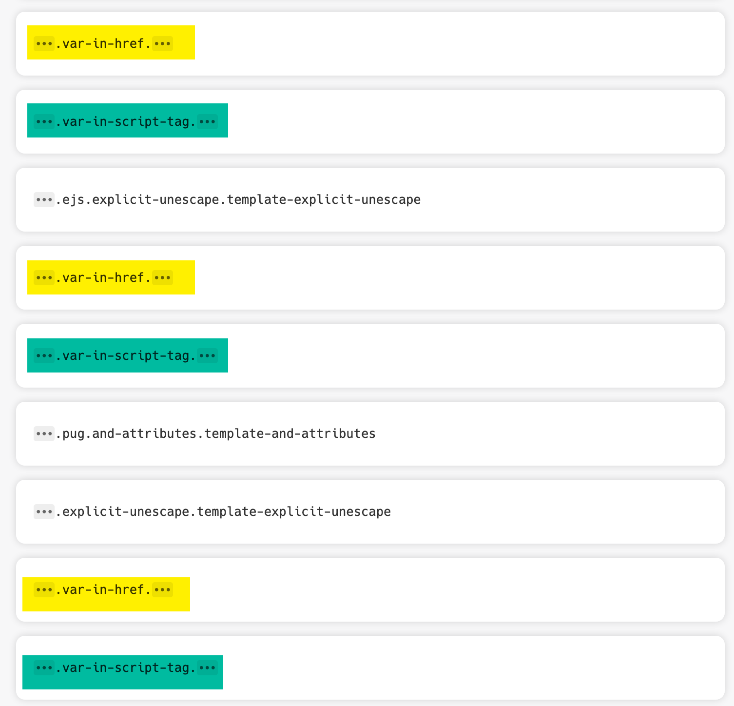 Rules appearing multiple times on "All Rules" web page · Issue #1701 · semgrep/semgrep · GitHub