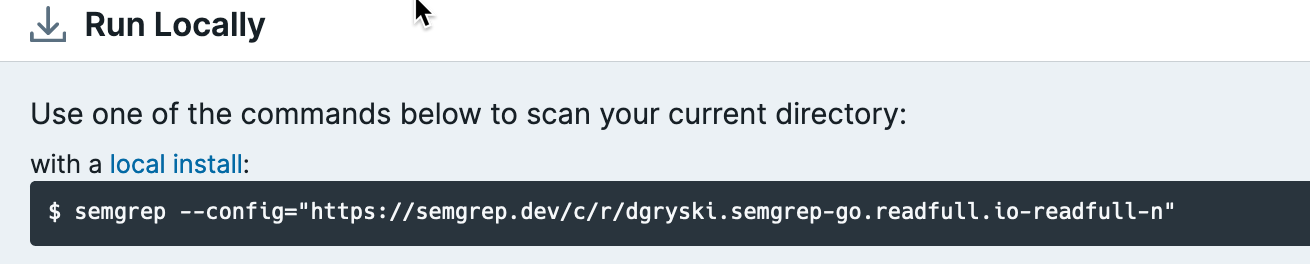 Select rules and get config URL on Semgrep.dev · Issue #1704 · semgrep/semgrep · GitHub