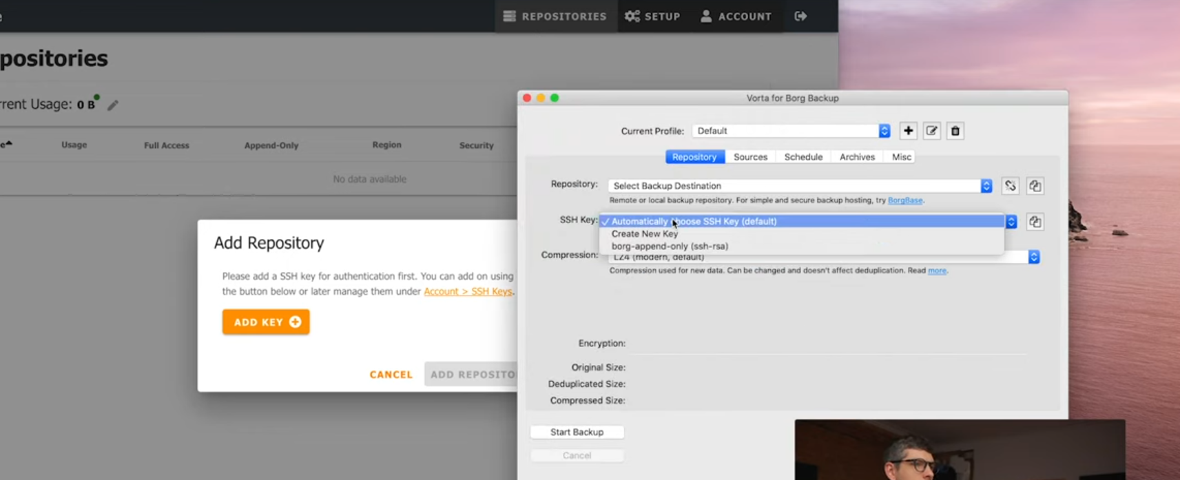 Can't create SSH key without existing remote repo · Issue #1579 · borgbase/vorta · GitHub