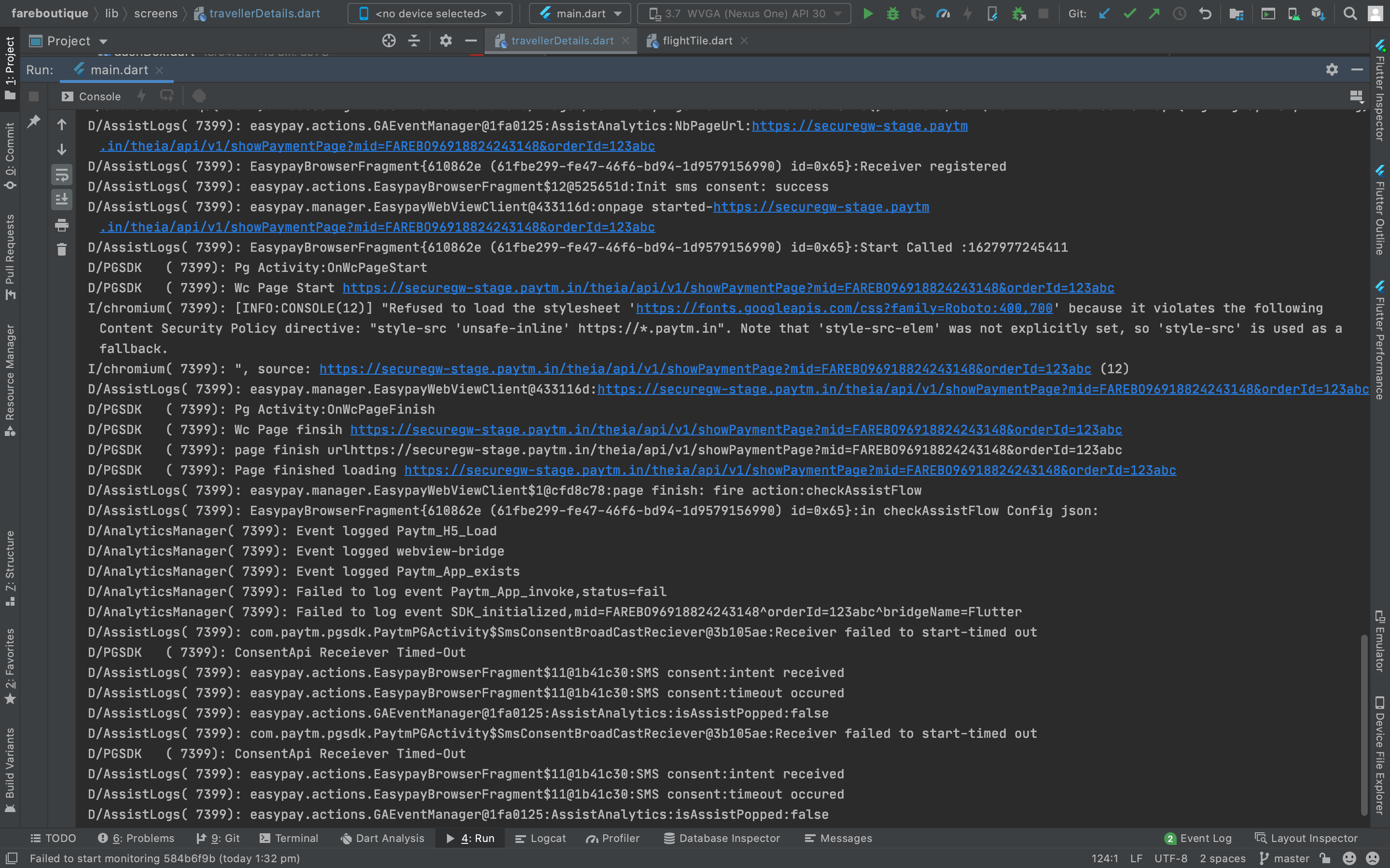 showing page something went wrong · Issue #11 · paytm/paytm-allinonesdk-flutter · GitHub