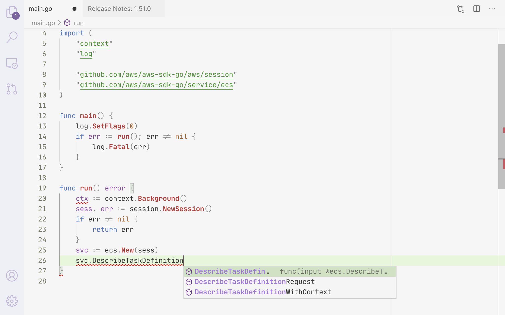 Suggestion details shown on the left of suggestion list hide text and ...
