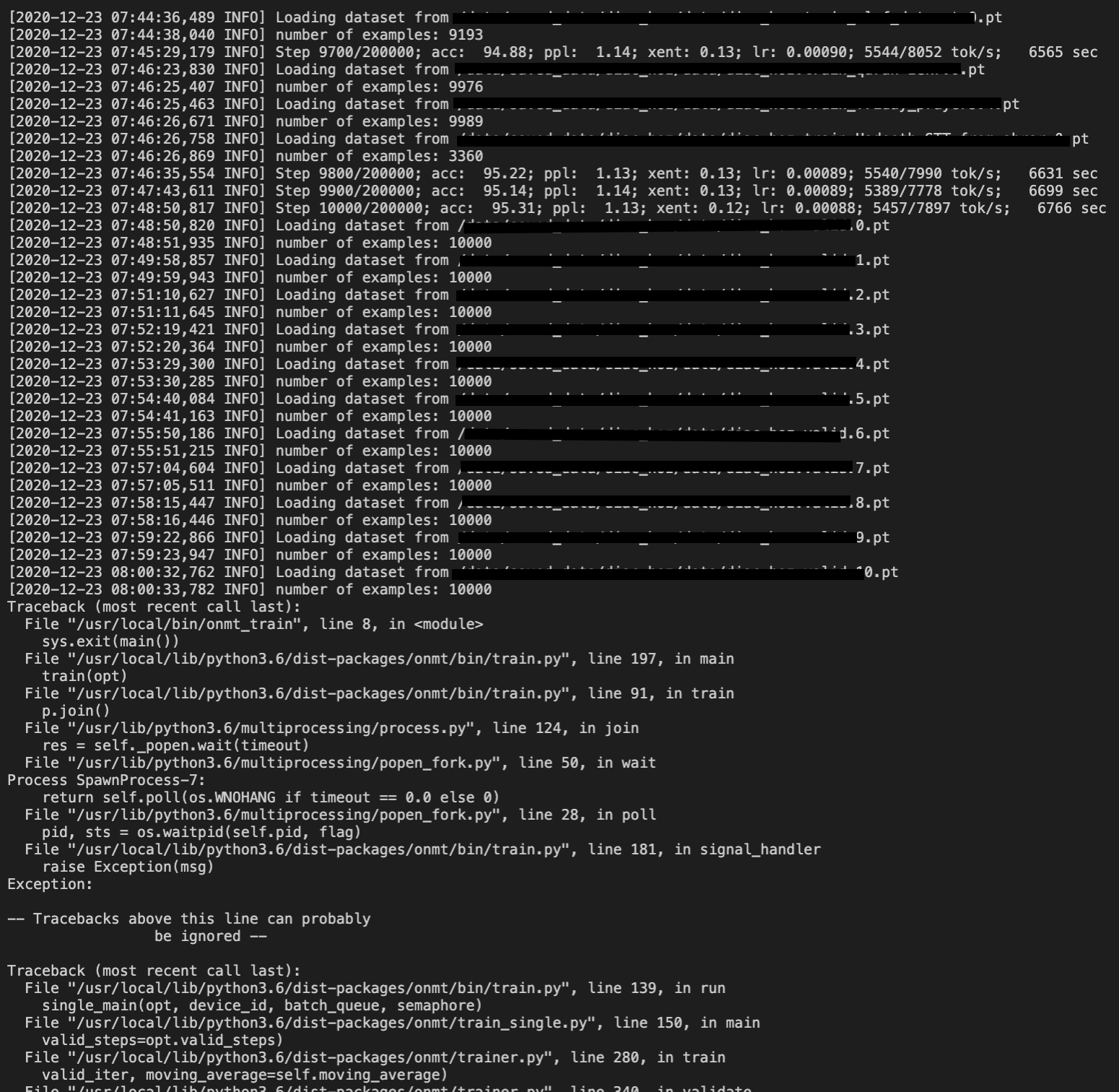 adding checkpoints to the GPUs. · Issue #1967 · OpenNMT/OpenNMT-py · GitHub