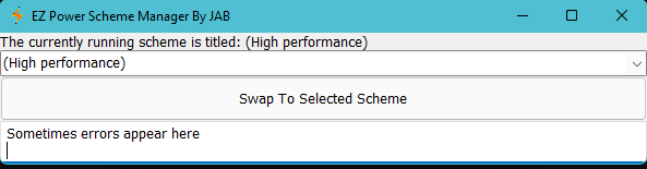 GitHub - JAB-dev/EzPowerScheme: A simple application to swap between available power schemes ...