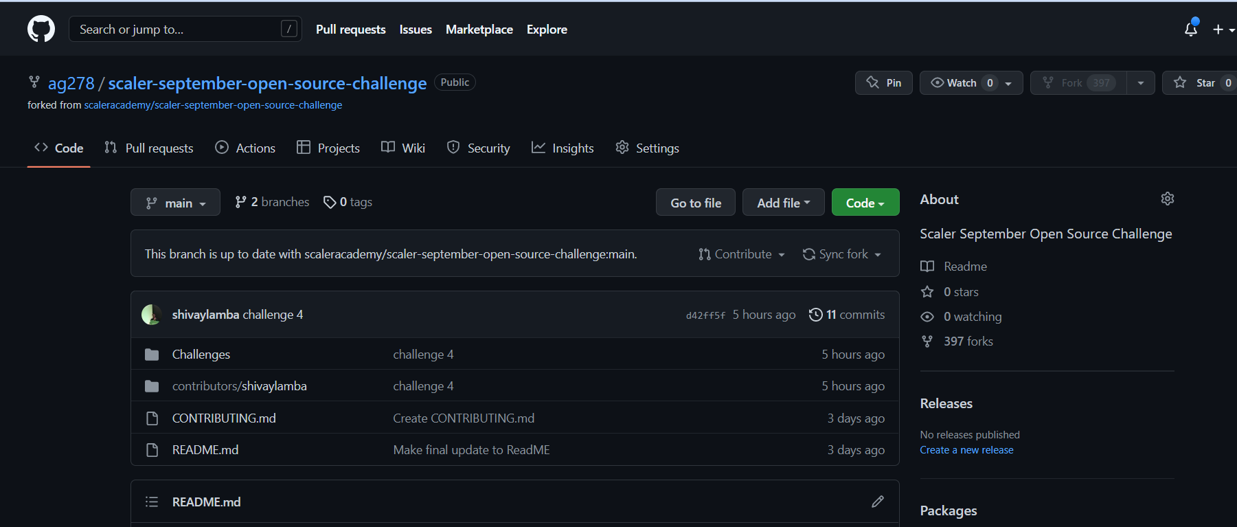 Challenge 1, 2, 3, 4,9,11 · Issue #169 · scaleracademy/scaler-september ...