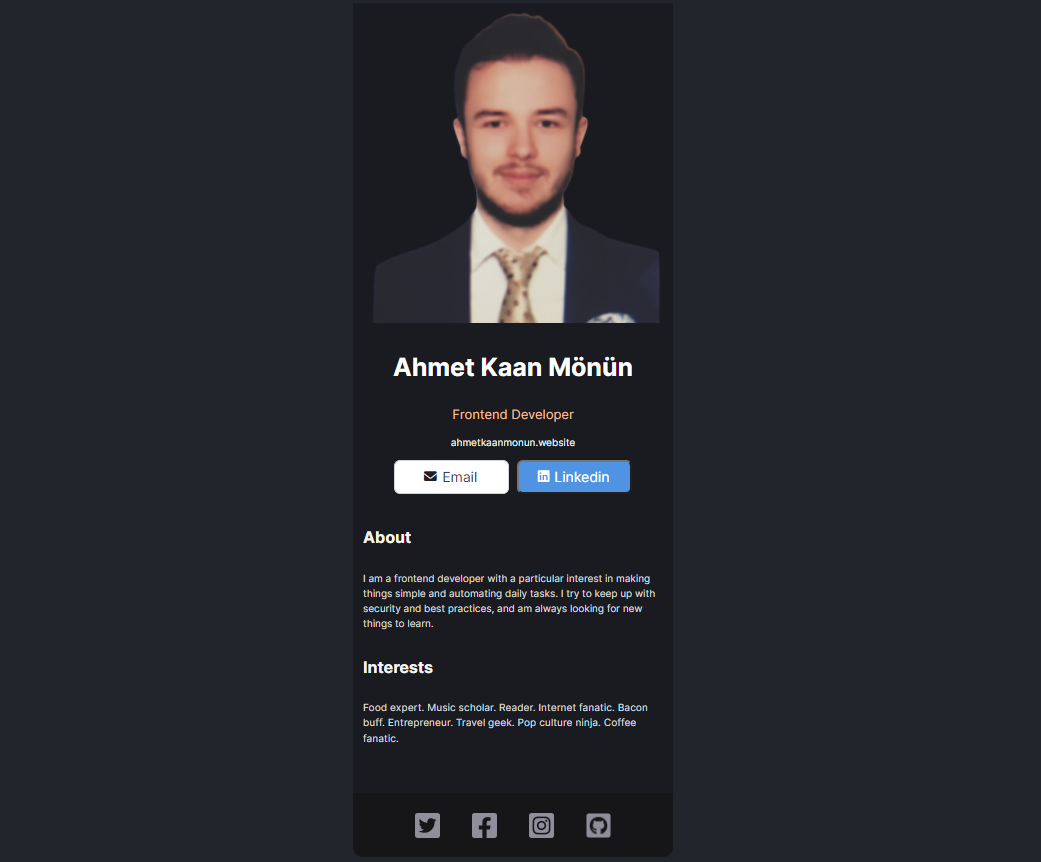 GitHub - ahmetkaanmonun/digital-business-card